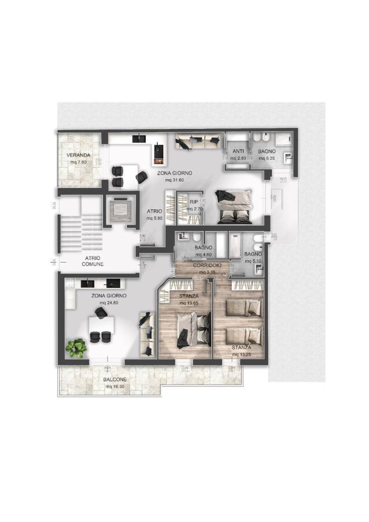 Trilocale corso Milano, Zambana, Terre d&#x27;Adige