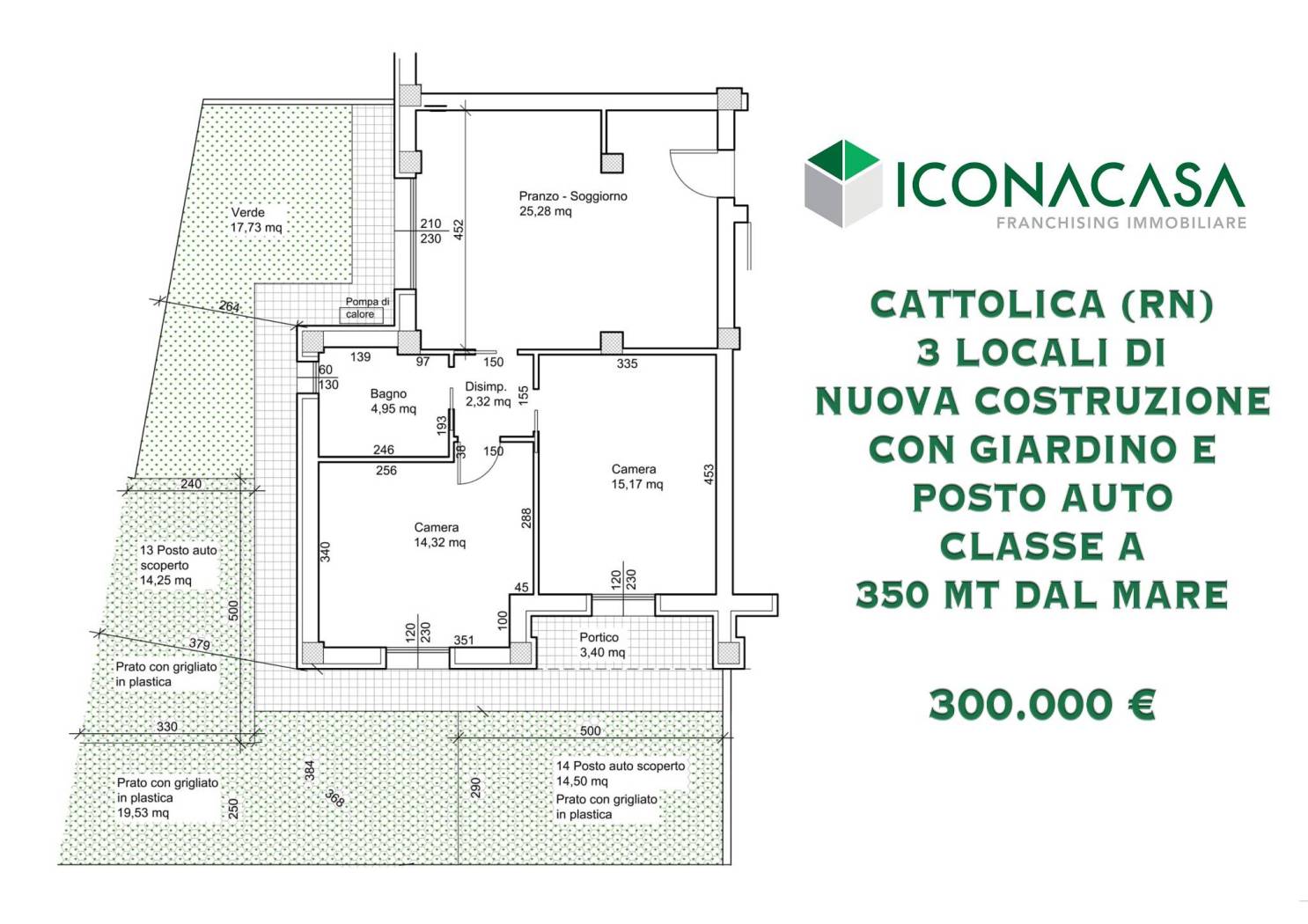 Trilocale via V. Delprete, Cattolica
