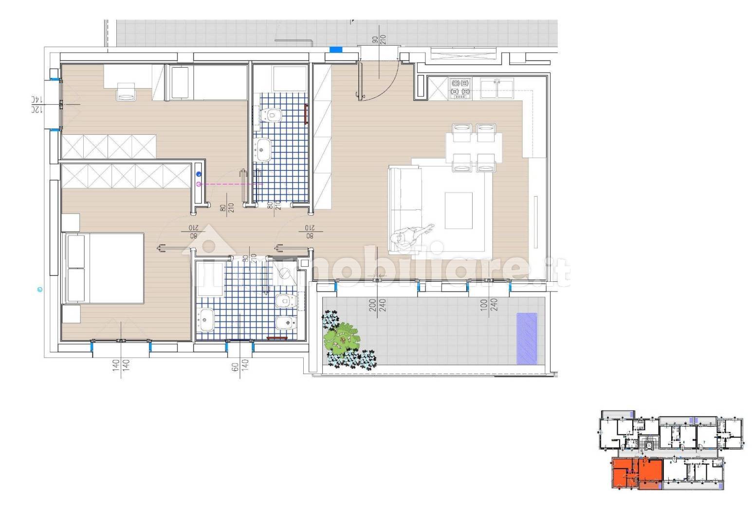 Trilocale via Porro Lambertenghi, Centro, Cassina Rizzardi