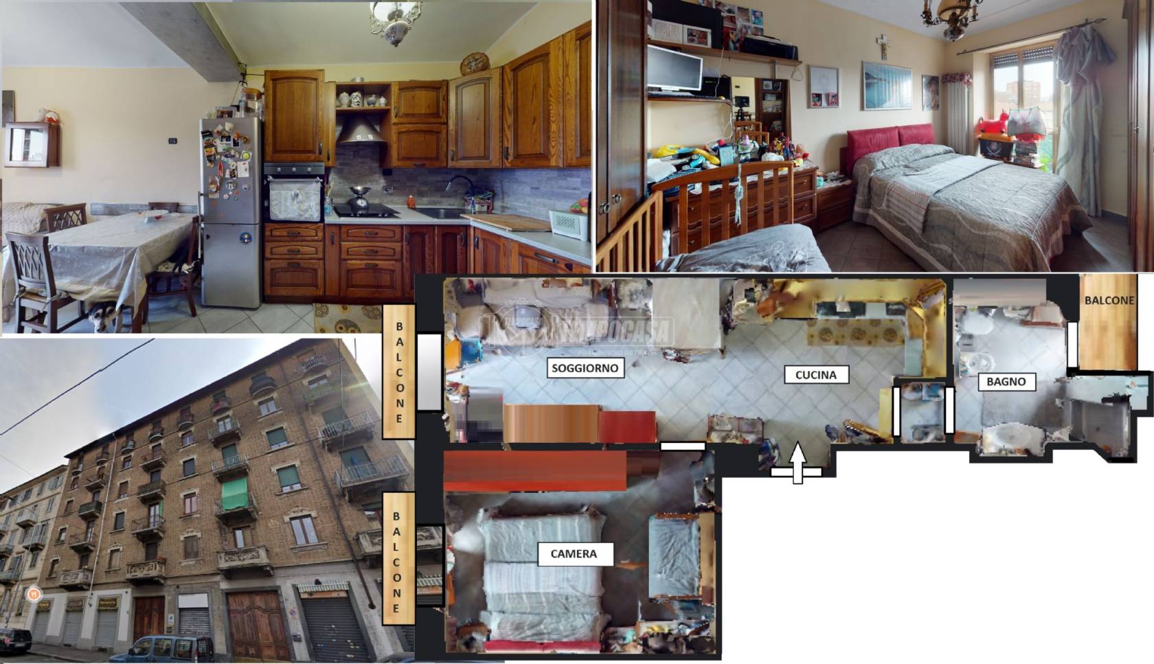 Trilocale corso Palermo 98, Barriera di Milano, Torino