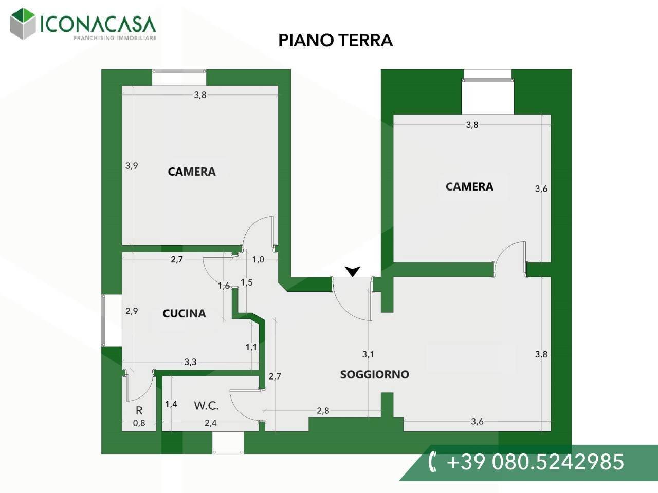 Trilocale via Alessandro Volta 19, Bitritto