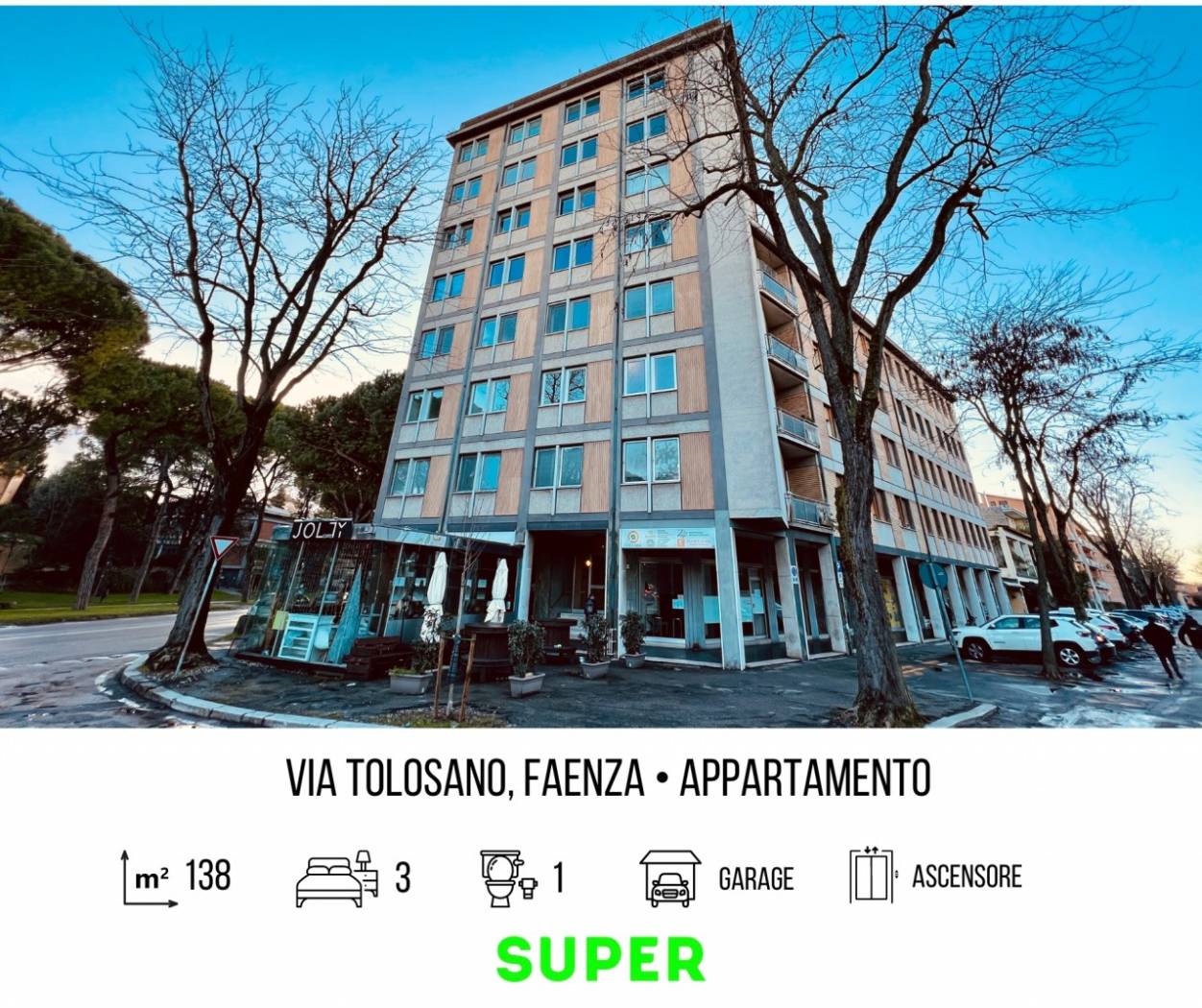 Appartamento buono stato, quarto piano, Faenza