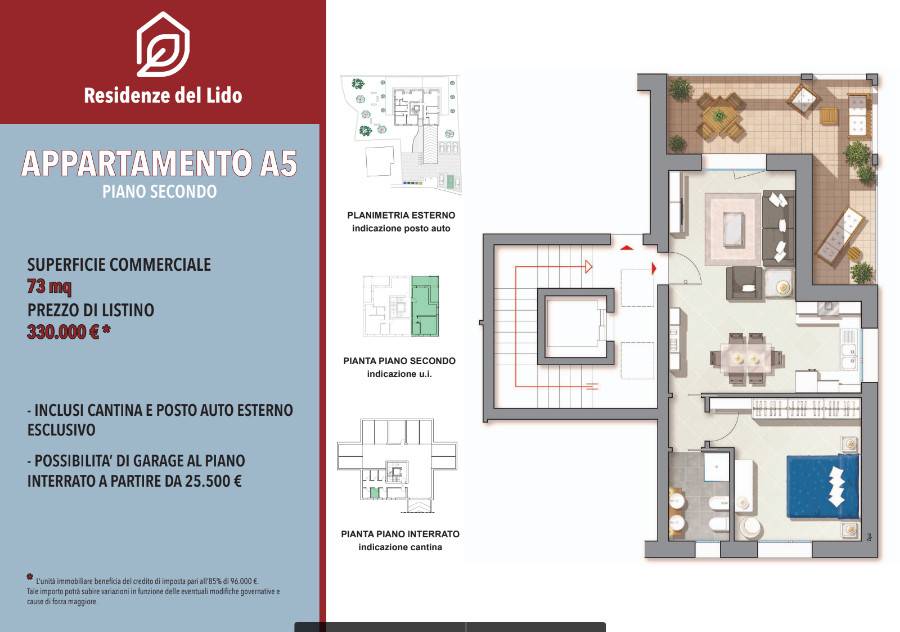Bilocale via del Lido 10, Centro, Marullina, Casalecchio di Reno