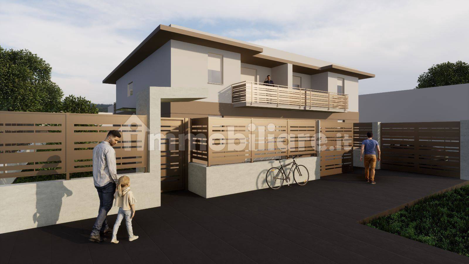 Villa bifamiliare via Alcide De Gasperi, Bariano