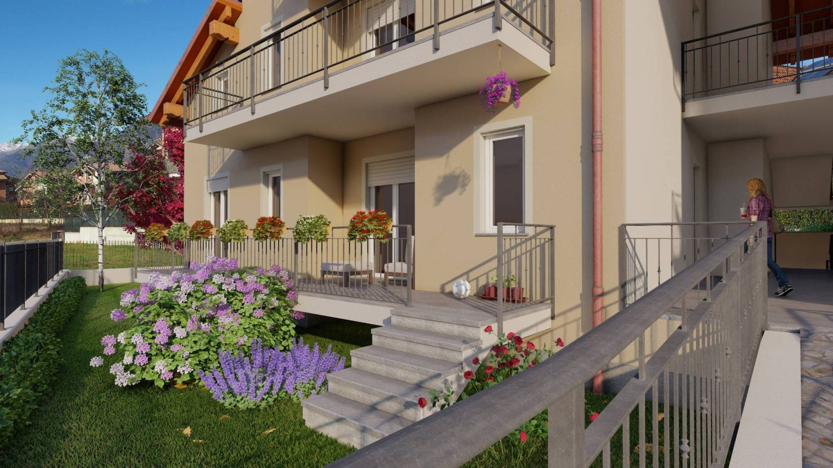 Trilocale nuovo, piano rialzato, Avigliana