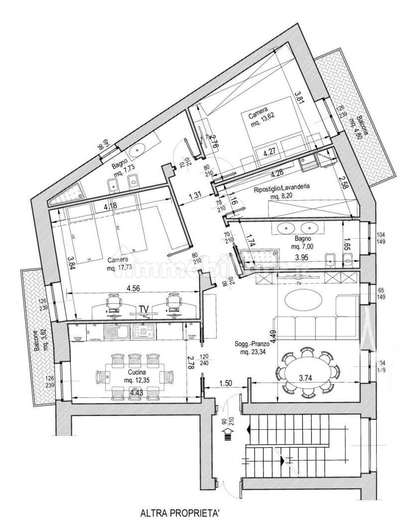 Trilocale via Italia 14, Centro, Avigliano