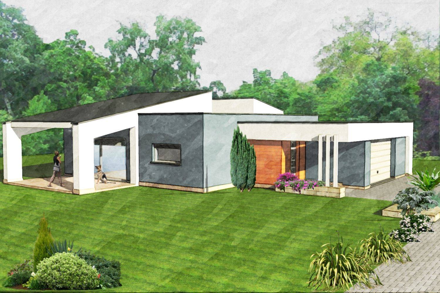 Villa unifamiliare via Stretta, Verrone