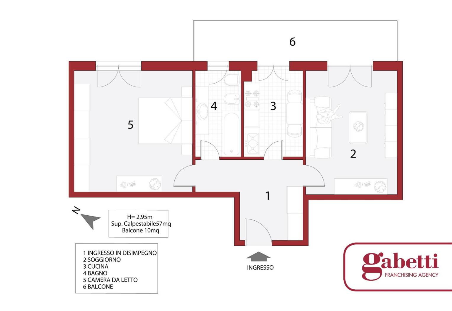Bilocale via Vincenzo Tiberio 13, Traiano, Napoli