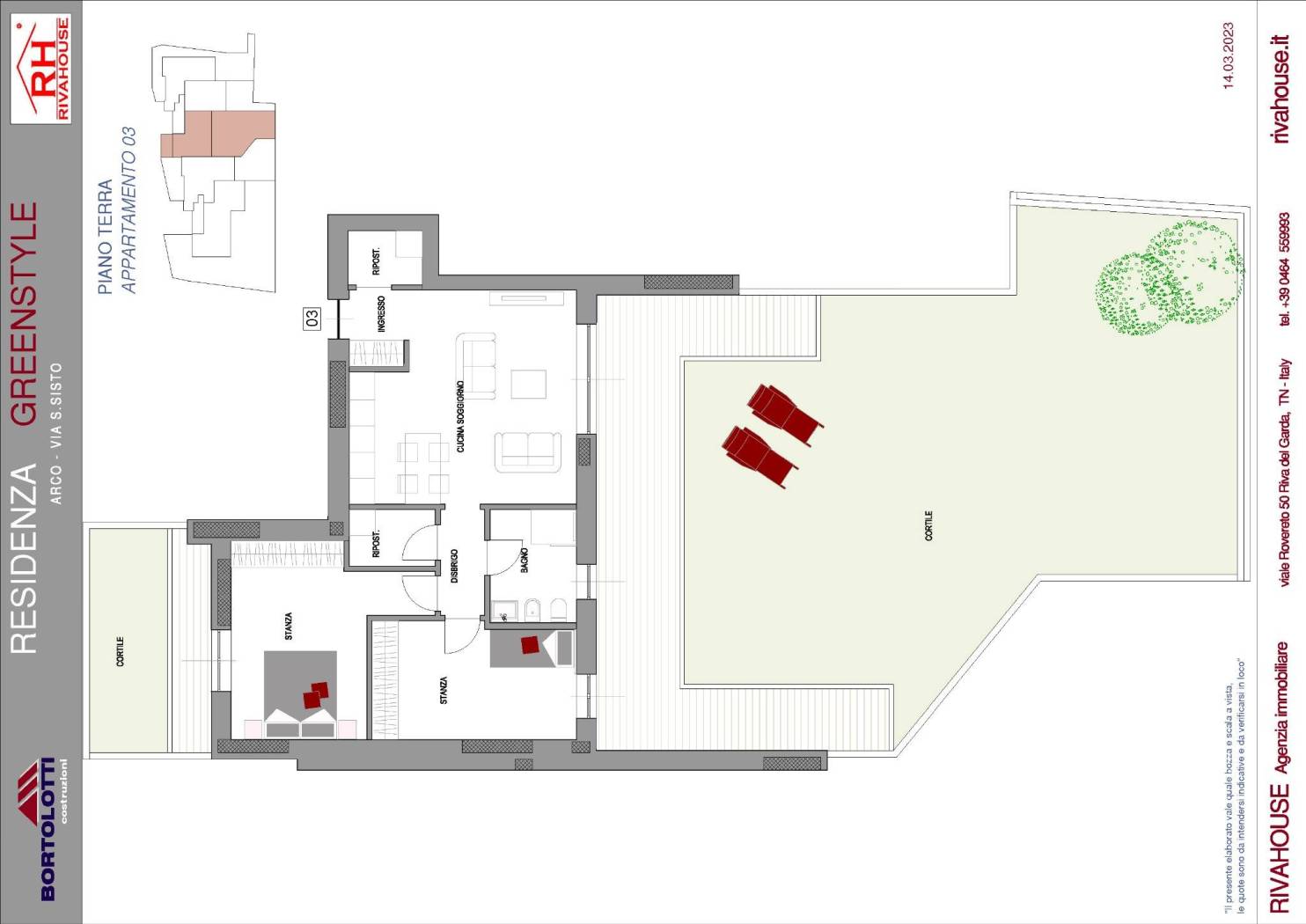 Trilocale via San Sisto, Centro, Arco