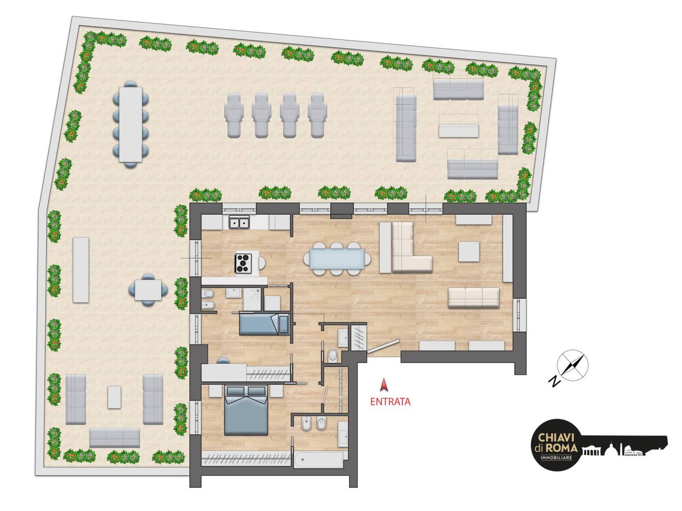 Trilocale via Ruggero Fauro 43, Parioli, Roma