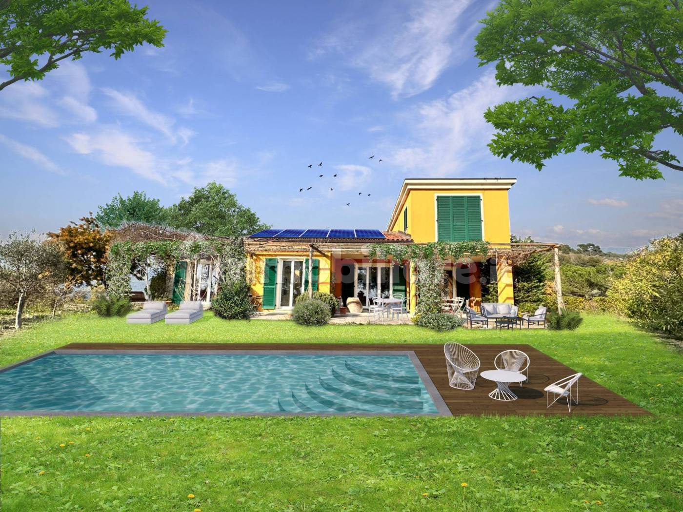 Villa unifamiliare via Generale Vincenzo Rossi, Due Strade, Bordighera