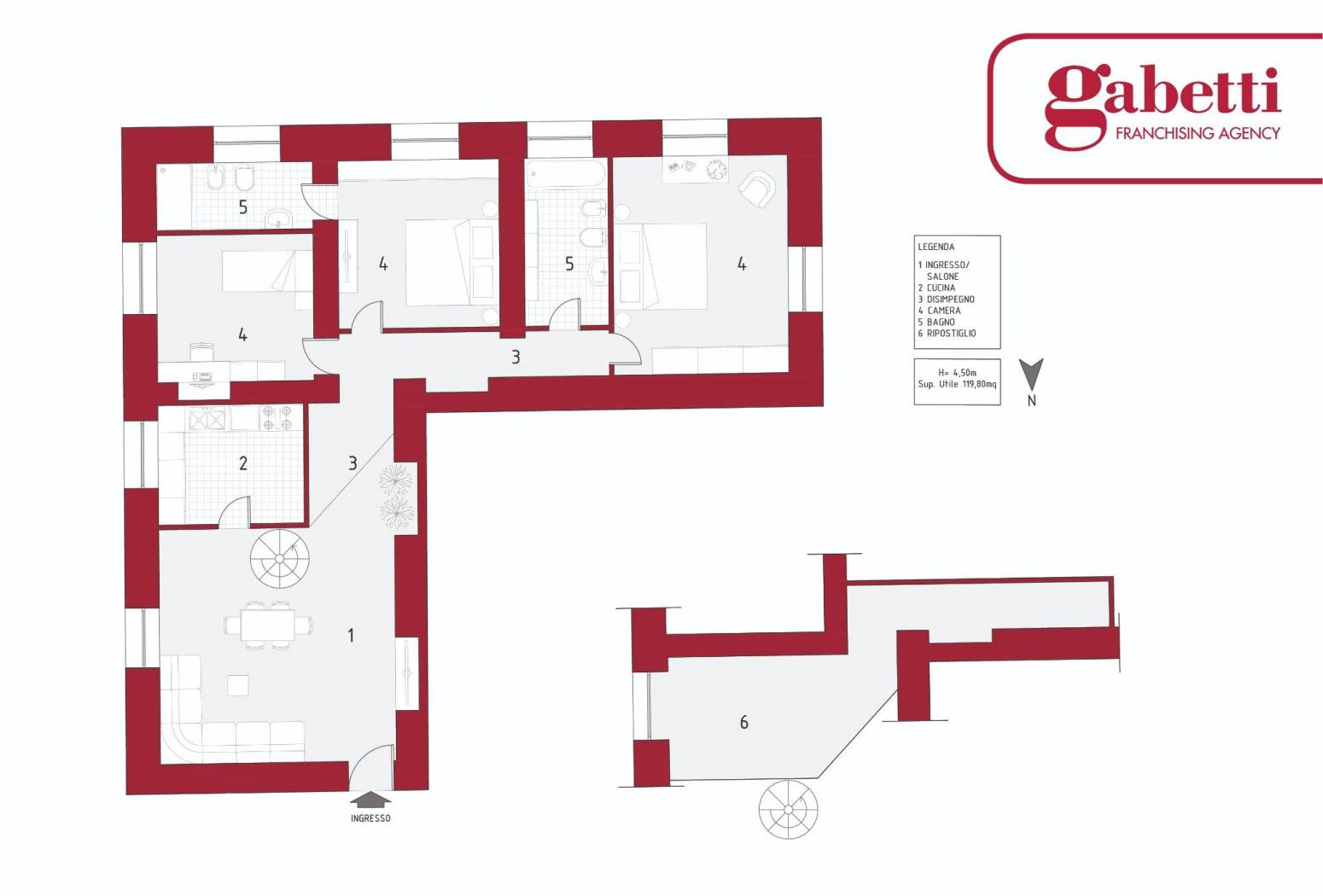 Quadrilocale via Tiberio 87, Fuorigrotta, Napoli