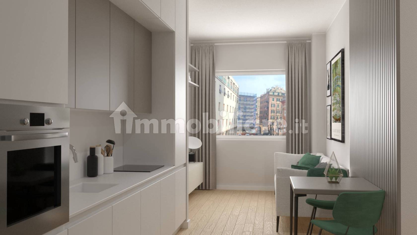 Bilocale piazza di Carignano, Carignano, Genova