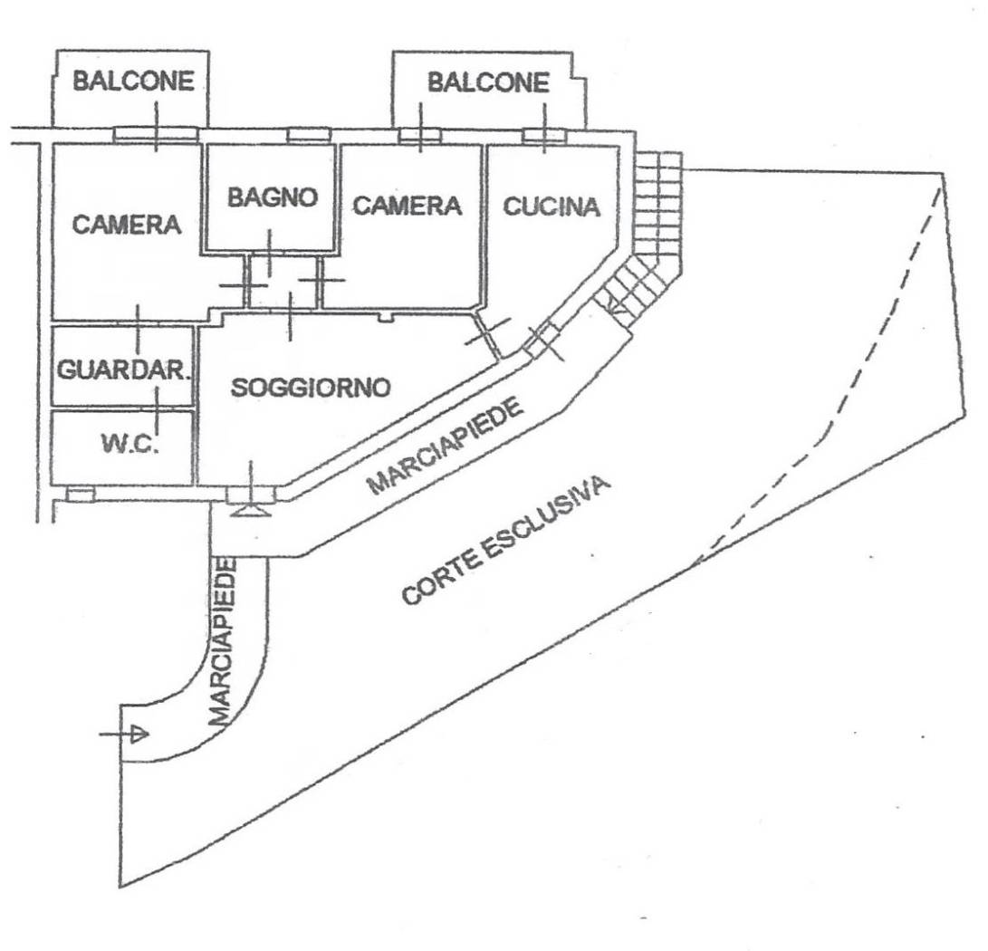Trilocale buono stato, piano terra, Centro, Coriano