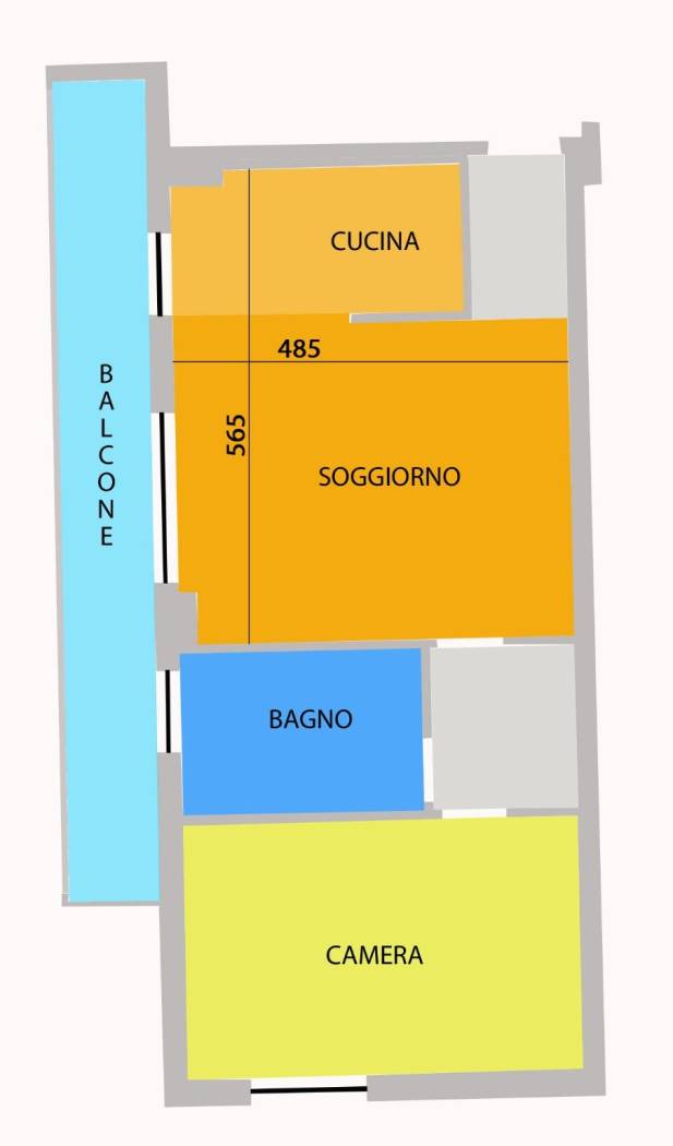 Bilocale via San Zeno, Treviglio