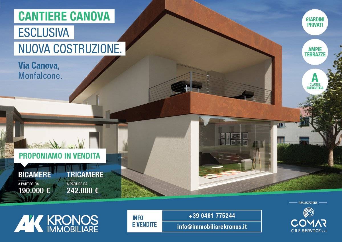 Appartamento via Antonio Canova, Centro, Monfalcone