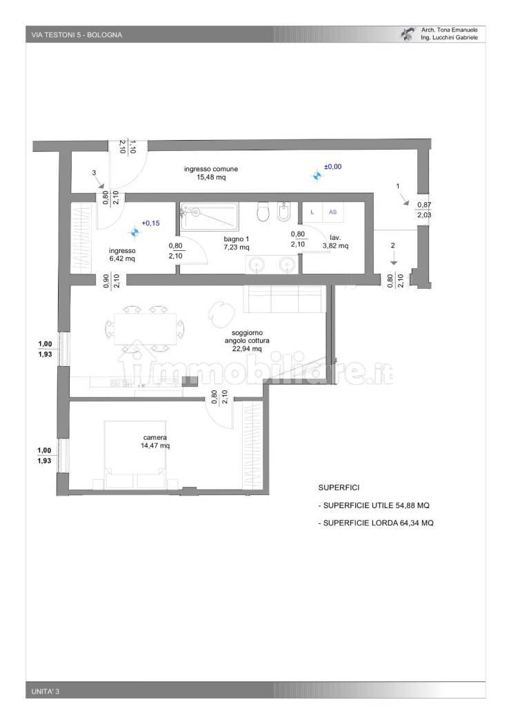 Bilocale via Alfredo Testoni 5, Centro Storico, Bologna