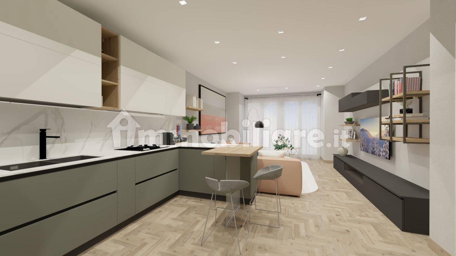 Trilocale via Ronchetti 39, Centro, Nembro