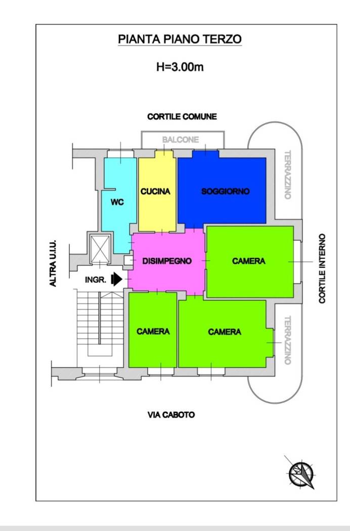 Appartamento via Sebastiano Caboto 23, Crocetta, Torino