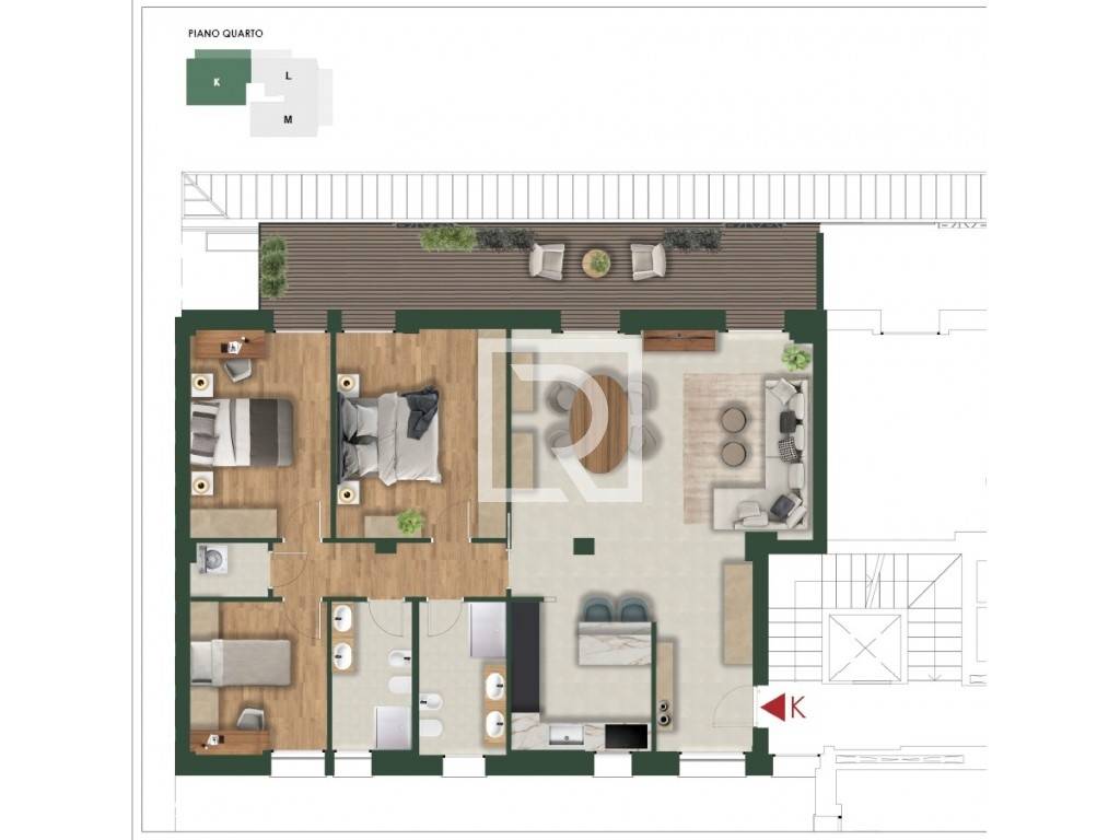 Quadrilocale benedetto croce 7, Cesena