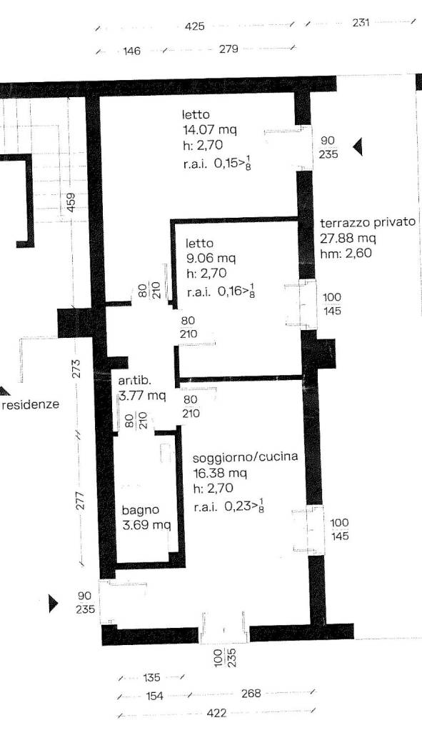Trilocale via Carlo Levi 40, Poggi, Ravenna