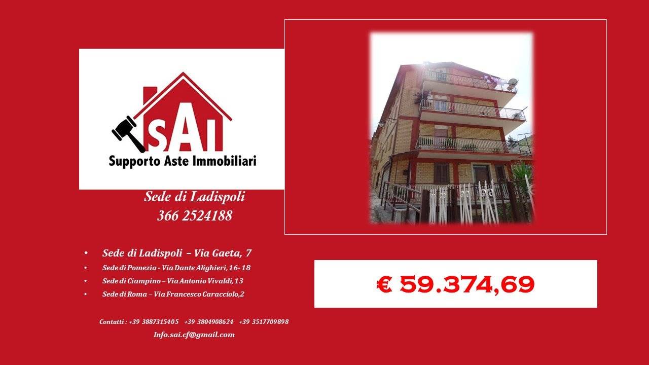 Appartamento all'asta via Pio VII, Sonnino