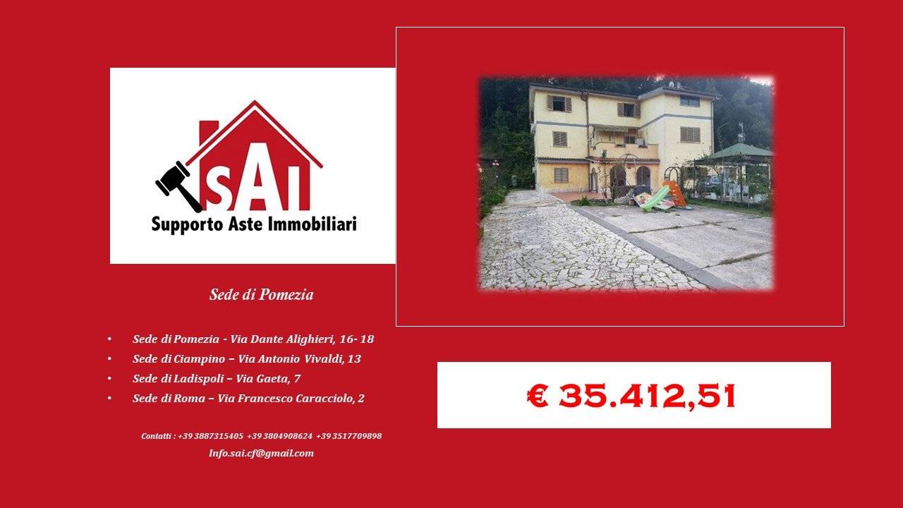 Appartamento all'asta via dell'Acqua Solfa 55, Aprilia