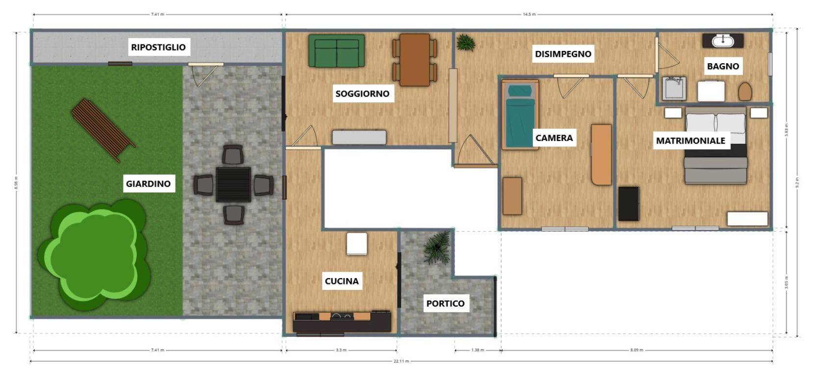 Trilocale via Libertà 26, Centro, Passirano