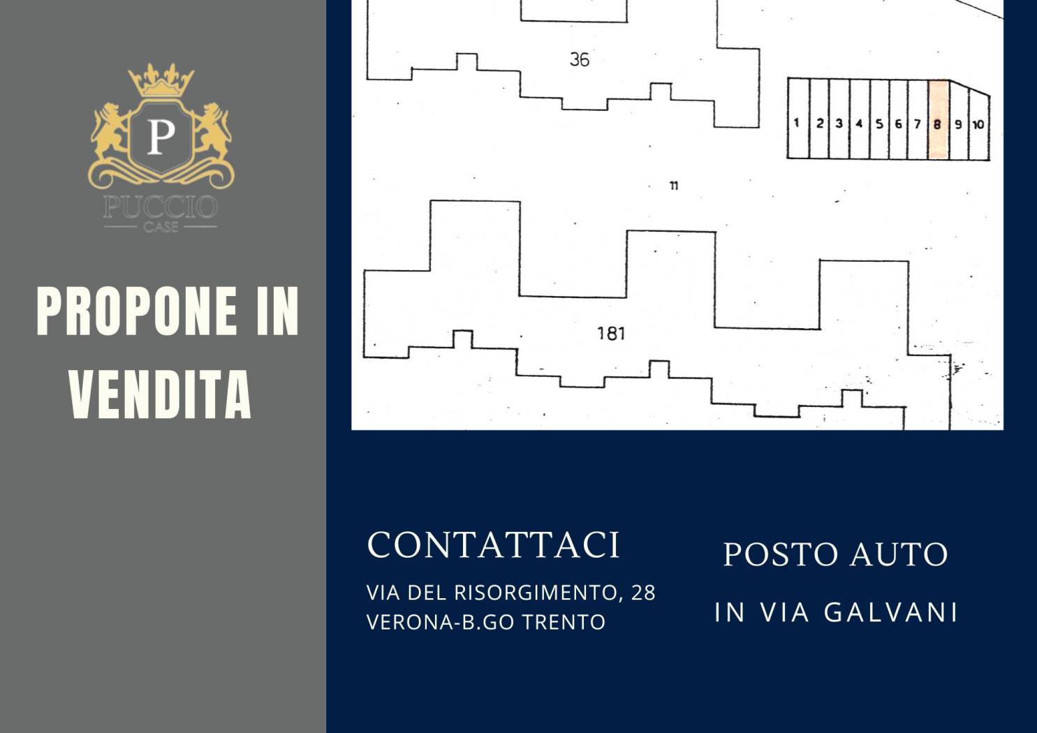 Posto auto - moto in Vendita
