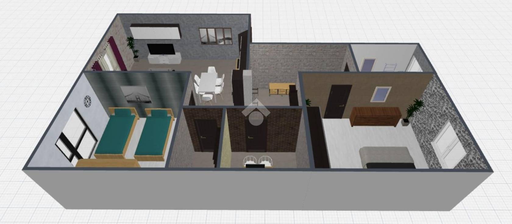 Quadrilocale via Cesare Billia 4, Centro, Racconigi