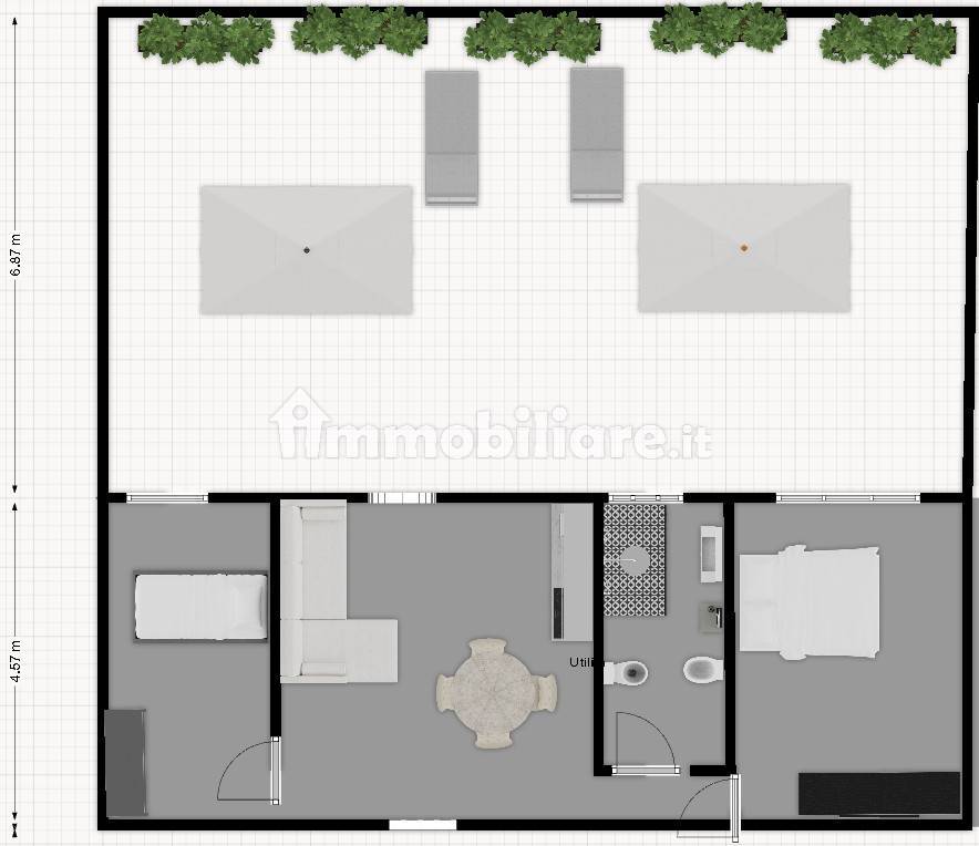 Trilocale via Tommaso Inghirami, Colli Albani, Roma