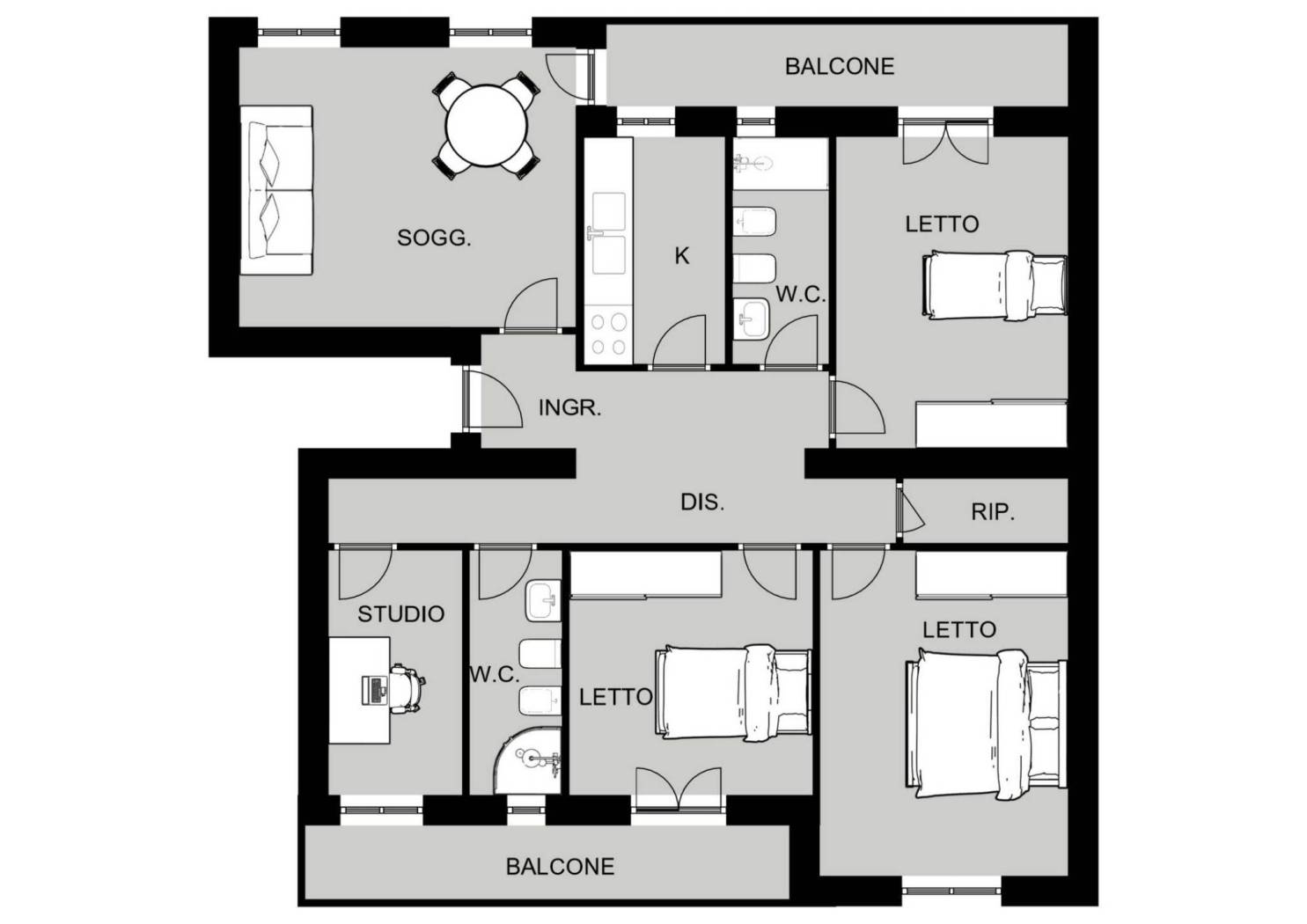 Appartamento via Felice Cavallotti 151, Triante, Monza