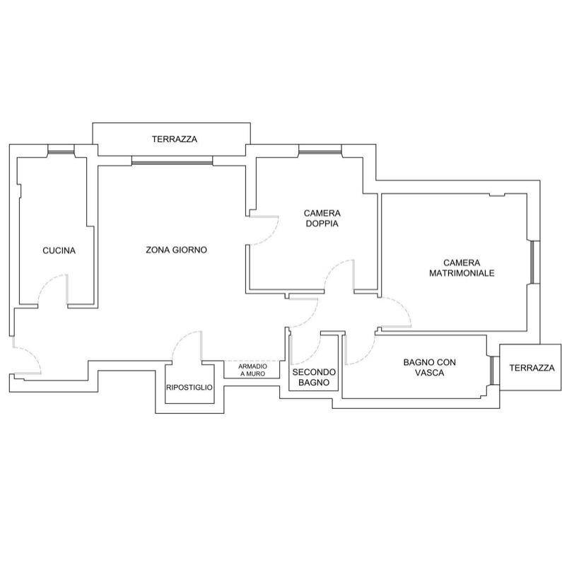 Appartamento via Benedetto Croce 7, Centro, Massa