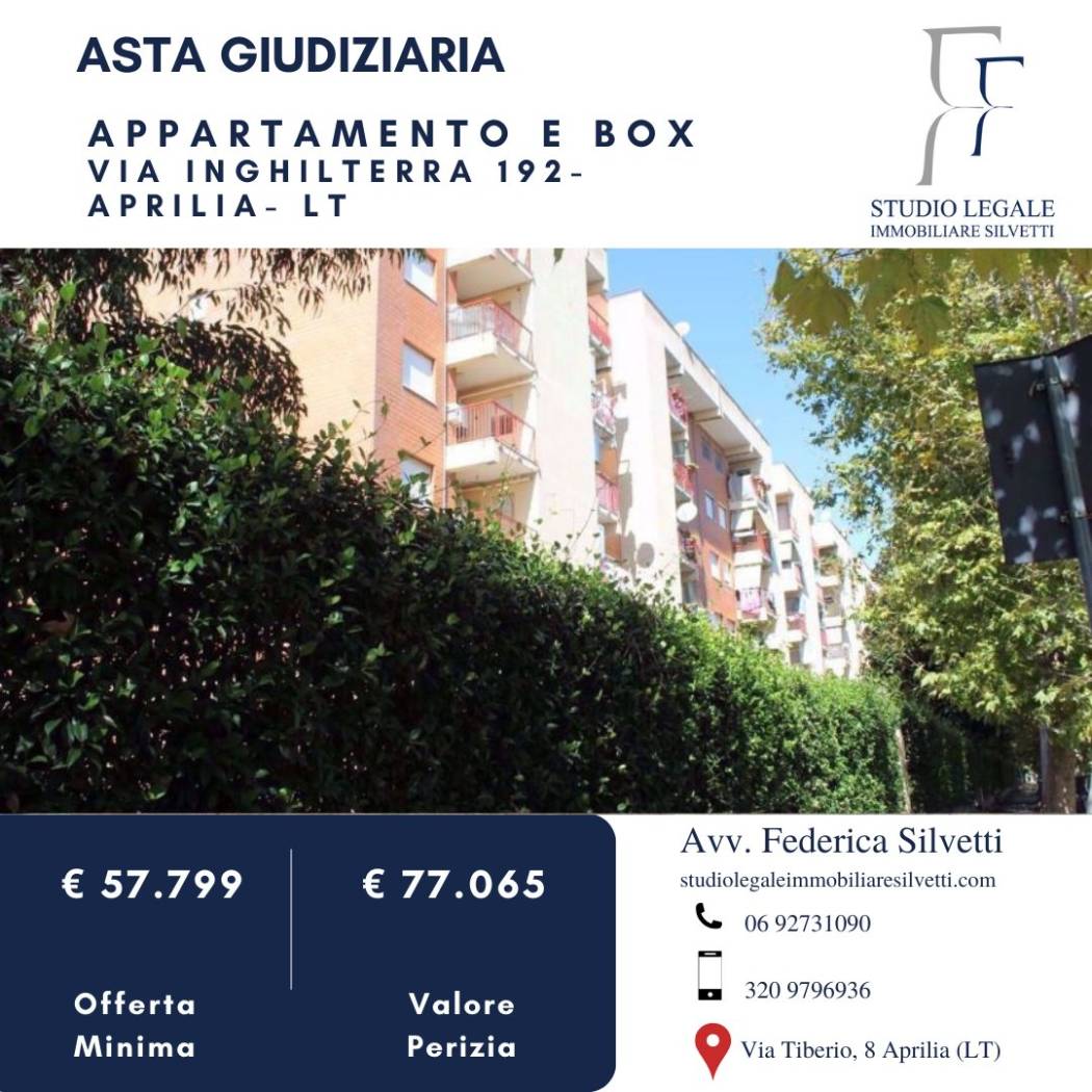 Appartamento all'asta via Inghilterra 192, Aprilia