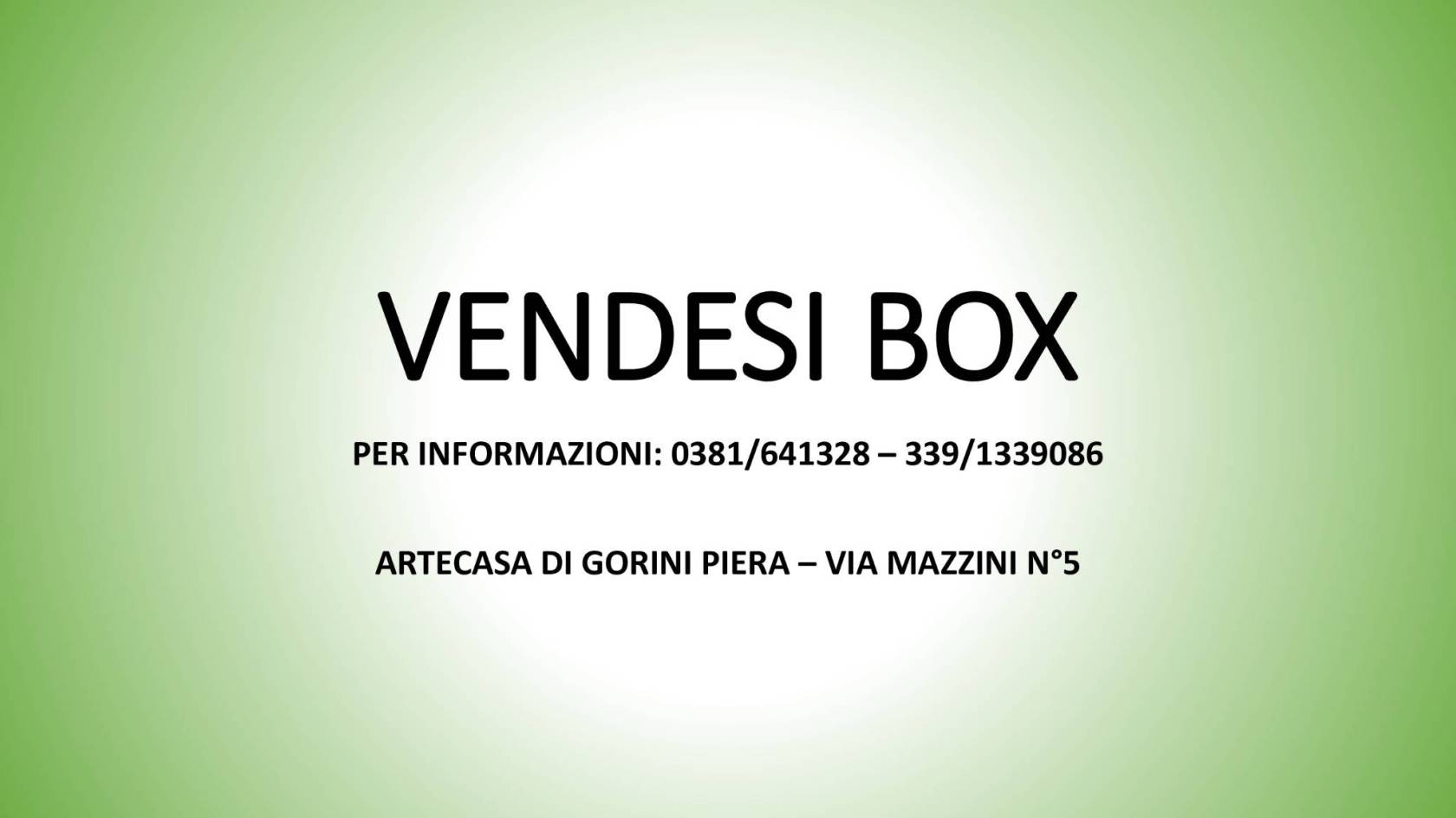 Garage - Box in Vendita