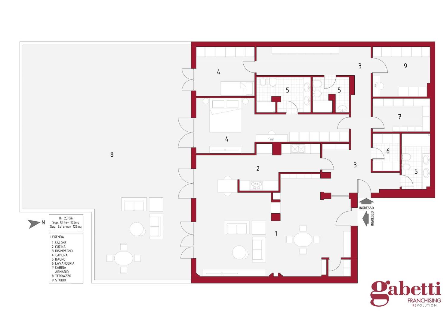 Appartamento via Michelangelo da Caravaggio, Fuorigrotta, Napoli