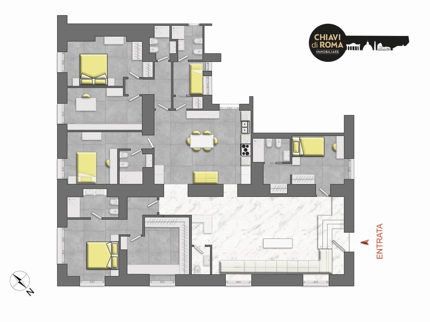 Appartamento via Antonio Bertoloni 1, Parioli, Roma