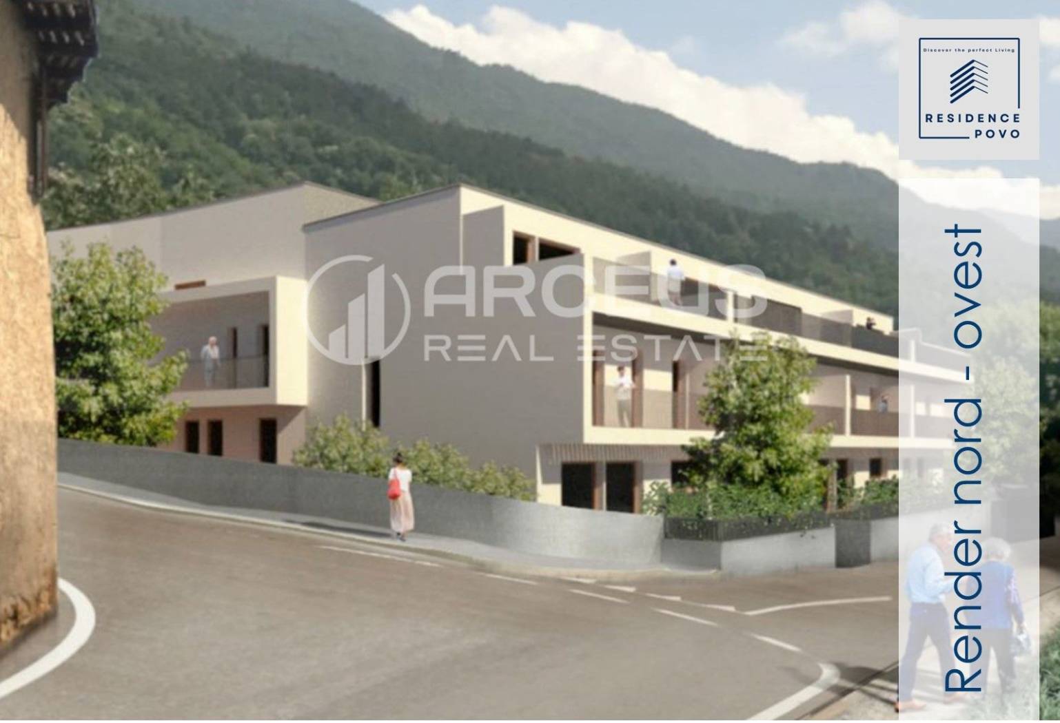 Trilocale via alla Val, Povo, Trento