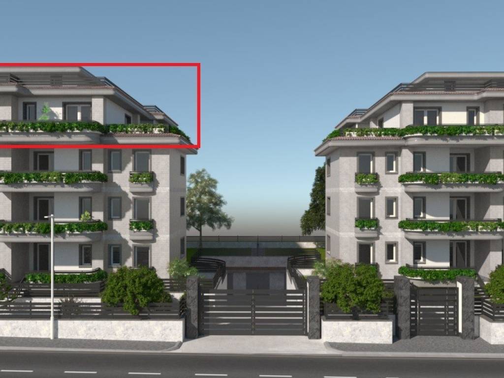Vendita Attico in via Gorlago 121 Roma. Nuovo, con terrazza, rif. 106392467