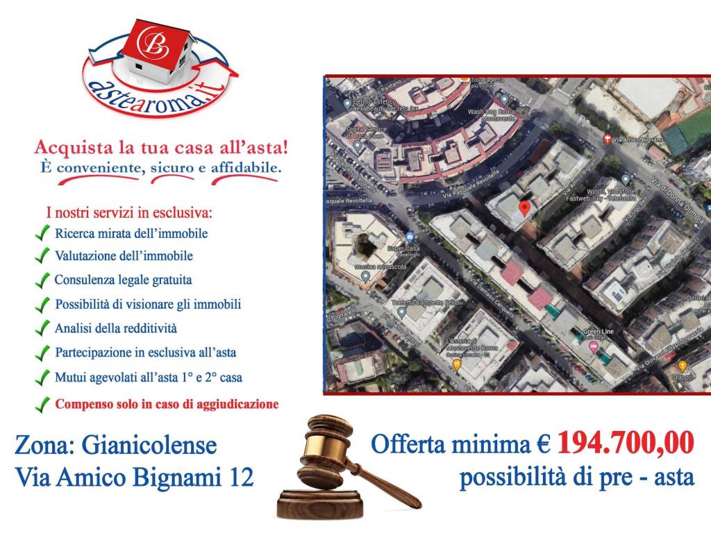 Asta per appartamento, via Amico Bignami 12, Monteverde Nuovo Roma, rif ...