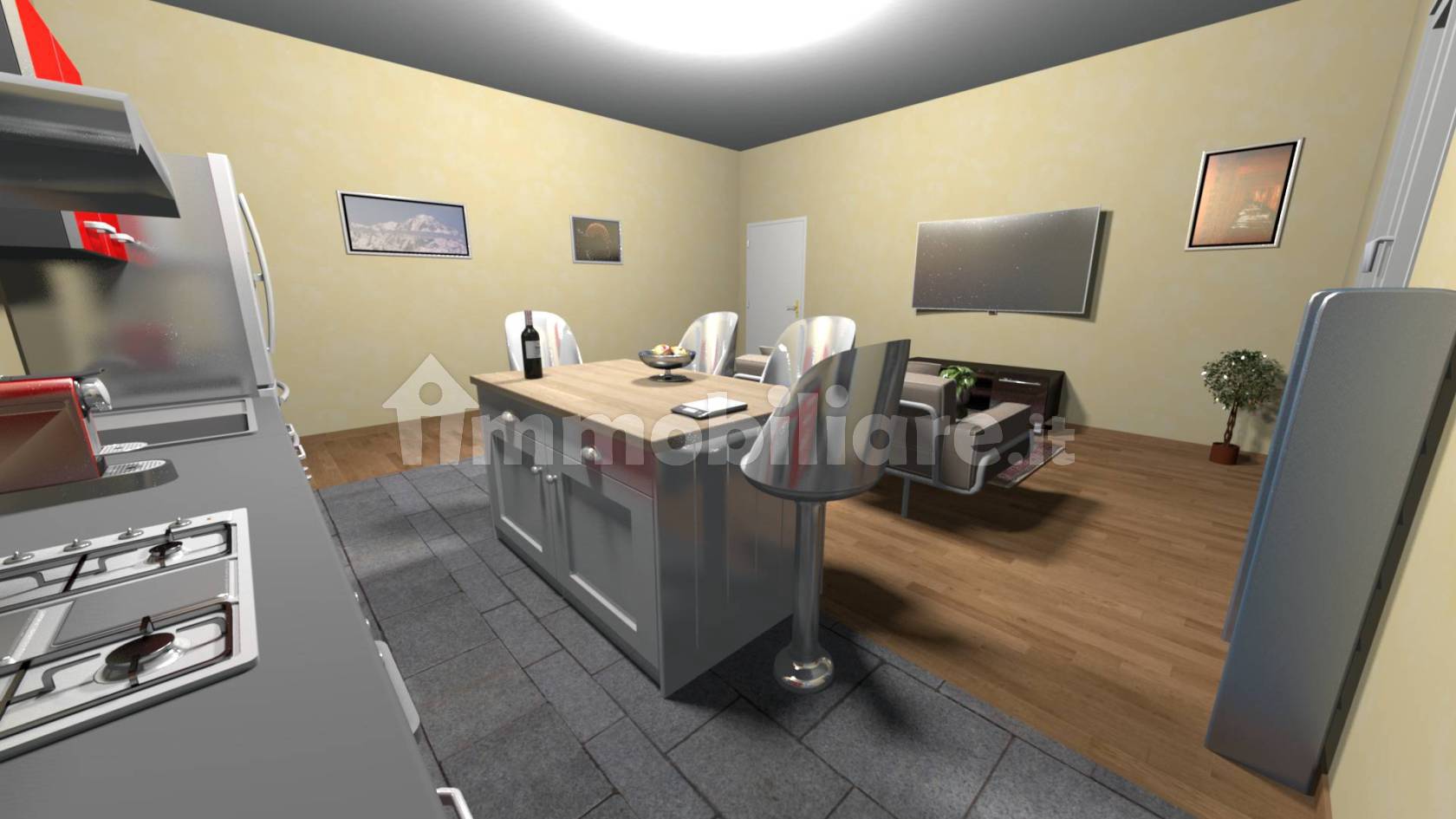 Trilocale via Ortigara 3, Bicocca, Novara