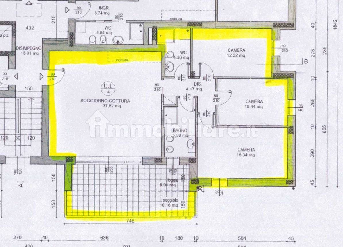 Quadrilocale via Sant'Antonino, Sant'Antonino - Ospedale, Treviso