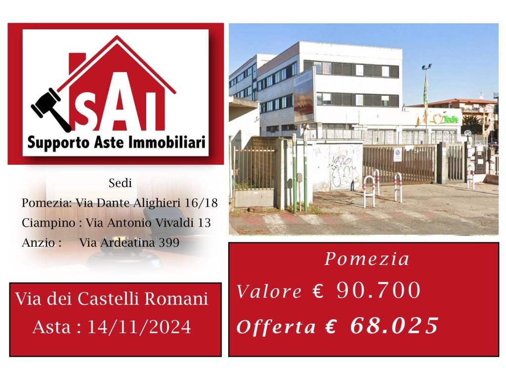 Asta per ufficio, via dei Castelli Romani 41, Maggiona - Area ...