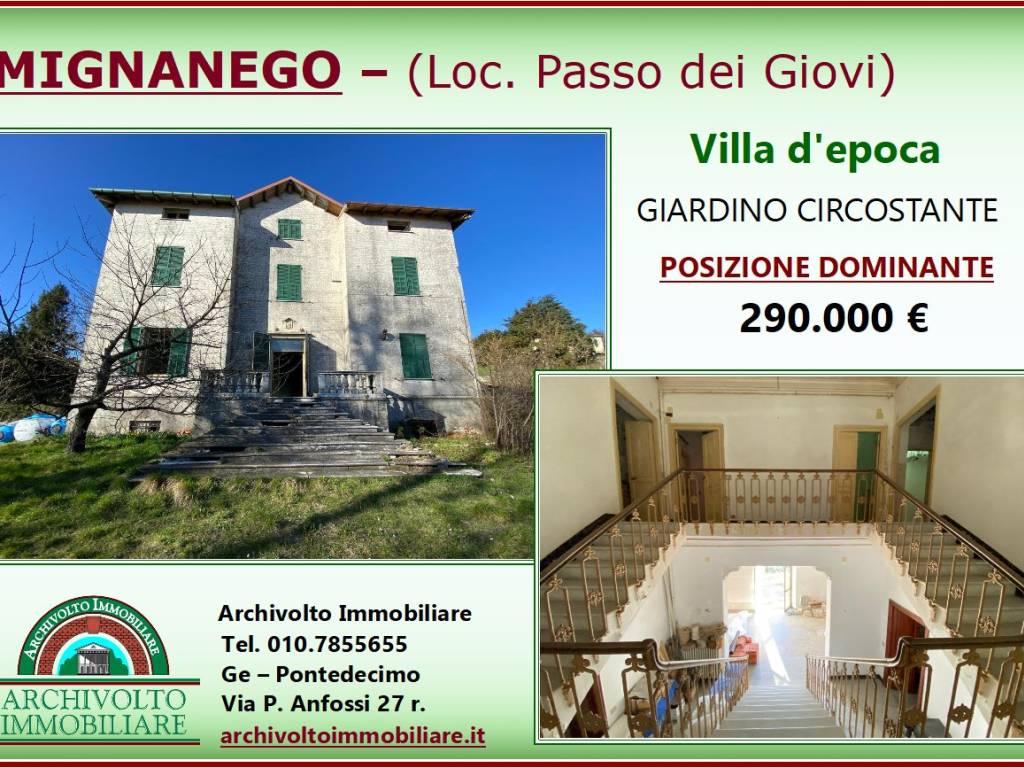 Vendita Villa bifamiliare in via alla Vittoria Mignanego. Da ...