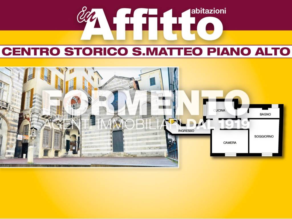 Affitto Appartamento in Vico di San Matteo. Genova. Ottimo stato, quarto piano, riscaldamento ...