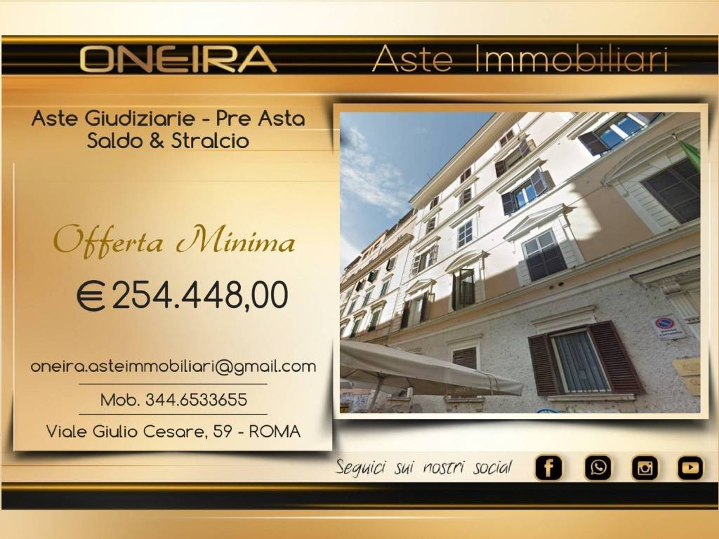 Asta per appartamento, via Milazzo 42, Castro Pretorio Roma, rif ...