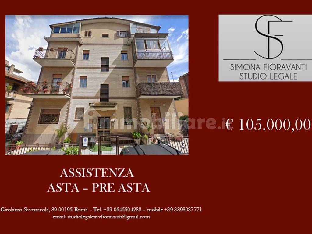 Asta per appartamento, via Celleno 8, Tomba di Nerone Roma, rif ...