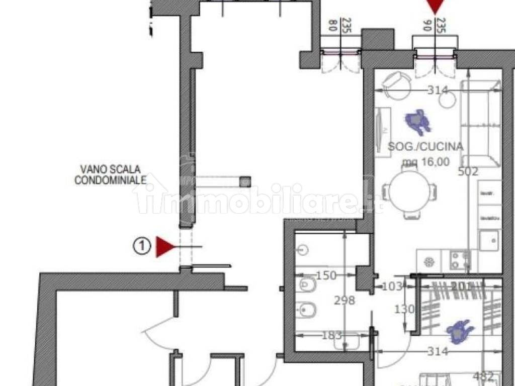 Affitto Appartamento Torino. Bilocale in via San Bernardino 32. Ottimo ...