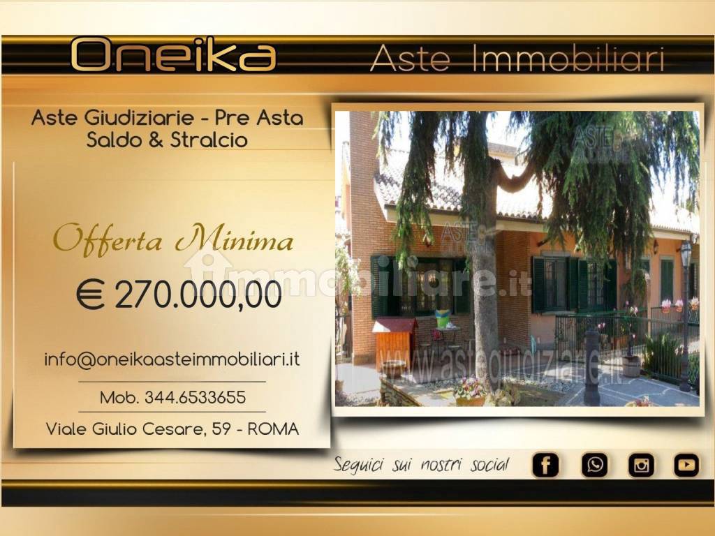 Asta per villa, via Monasterace 43, Morena Roma, rif. 118134141 ...