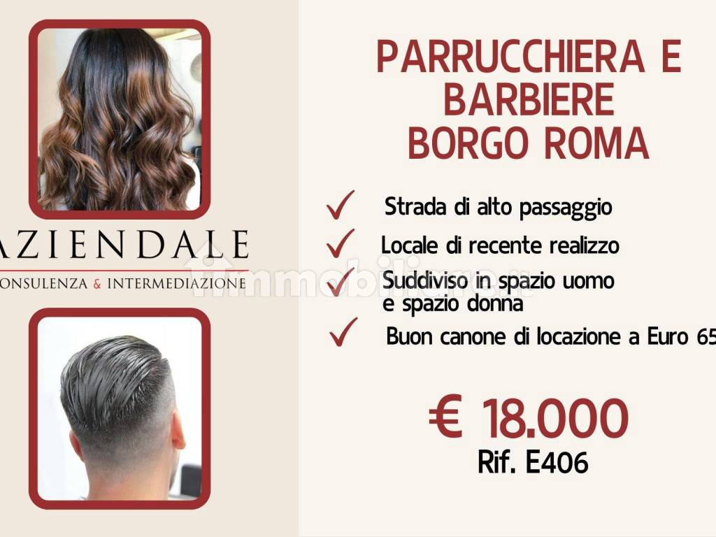 Parrucchiere - Barbiere via centro 24B, Verona, Rif. 118459579 - Immobiliare.it